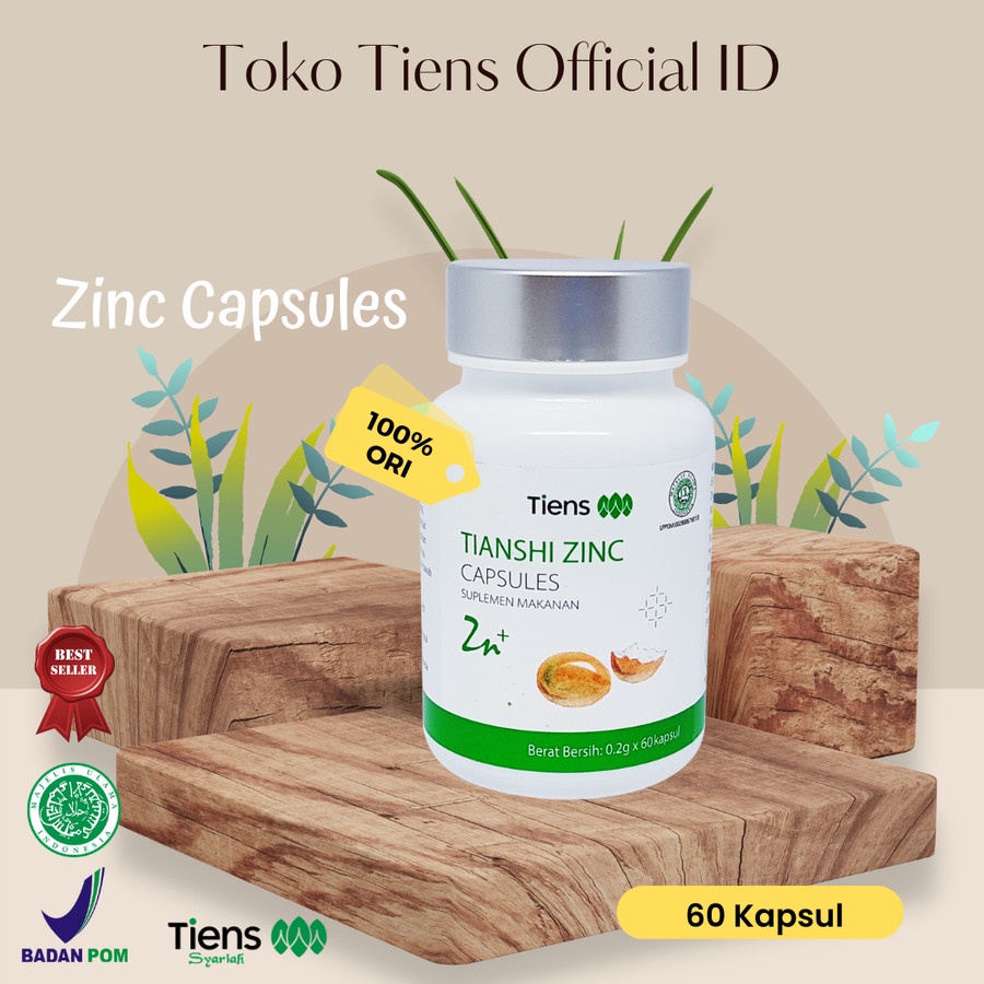 Jual Tiens / Tianshi Zinc Capsules Kapsul | Penggemuk / Peninggi Badan ...