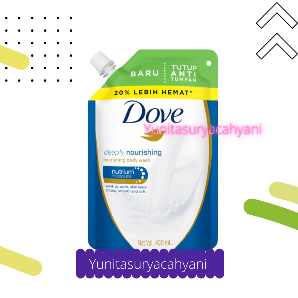 Jual Dove Body Wash Deeply Nourishing 400 mL/ Sabun Mandi Cair Refil ...