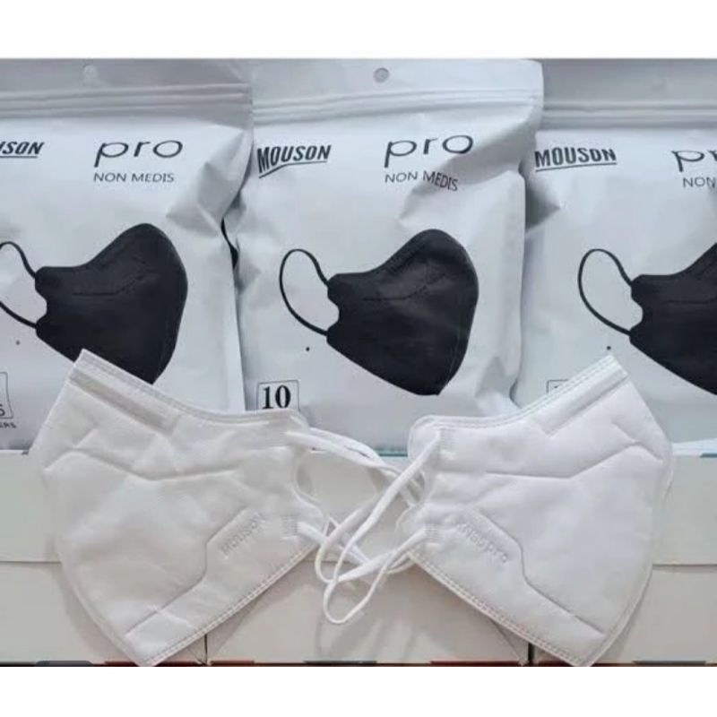 Jual MASKER KN95 PRO PUTIH PAKET 5 PACK ISI 50 PCS KEMASAN PLASTIK ...