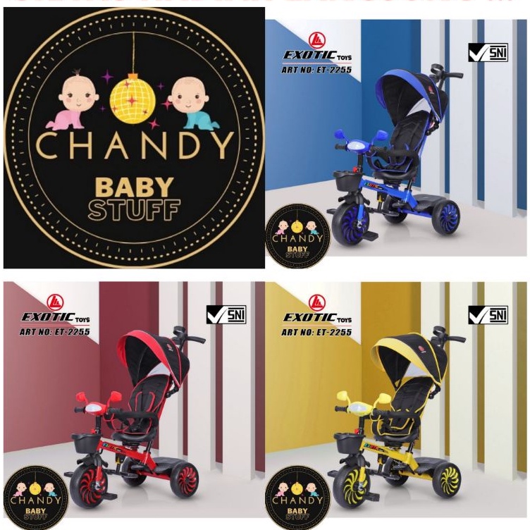 Jual SEPEDA ANAK RODA TIGA TRICYCLE ET 2255 EXOTIC NEW BEARS | Shopee Indonesia