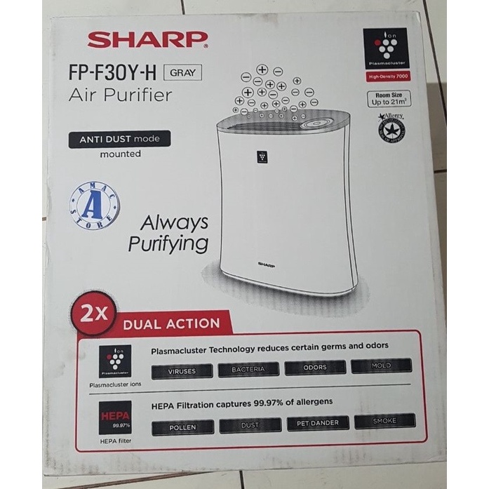 Jual Sharp Fp-F30Y-H Air Purifier - Abu Abu #Original | Shopee Indonesia