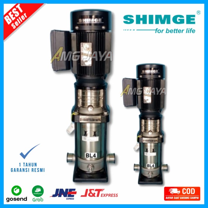 Jual Pompa SHIMGE BL 4-6 Vertical Multistage Centrifugal Pump 1Phase Shimge | Shopee Indonesia