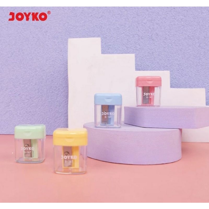 Jual Rautan Serutan Joyko Sharpener B 167 Pastel | Shopee Indonesia