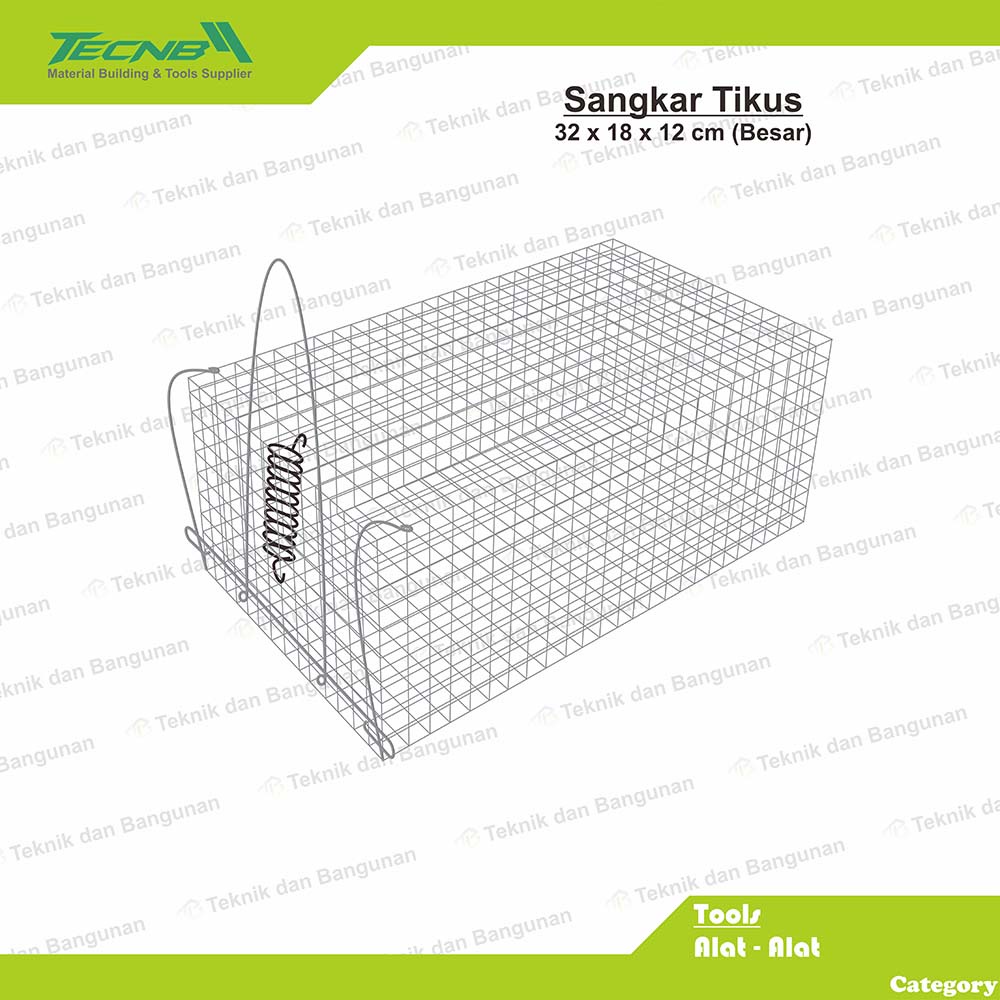 Jual Perangkap Masal Jebakan Tikus / Musang Besar Besi Anti Lolos 32 x ...