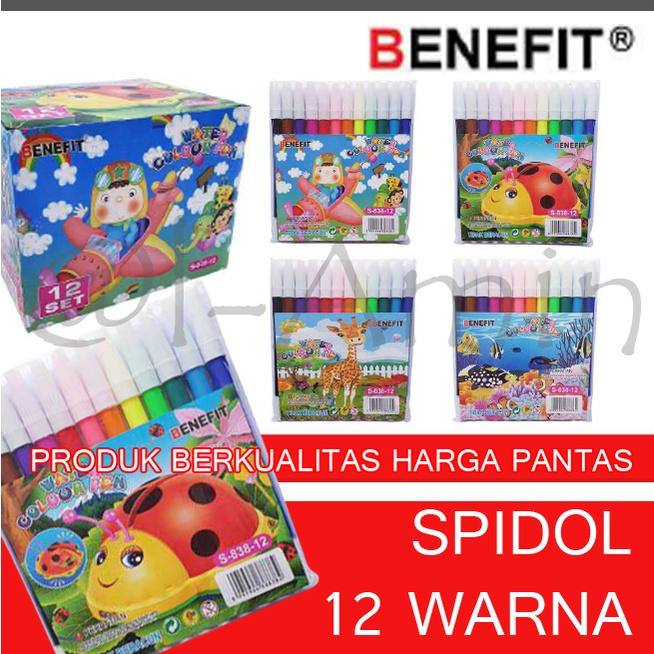 Jual Spidol 12 Warna Jual Spidol 12 Warna