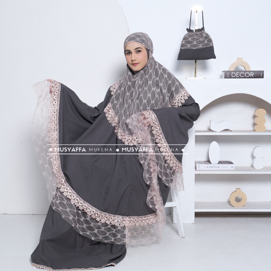 Jual MUSYAFFA - Mukena Dewasa Merisha Tile Brukat Mewah | Shopee Indonesia