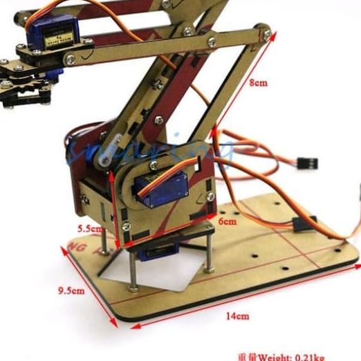 Jual Sg90 Mg90s Servo Arduino ROBOT ARM CLAMP CLAW MOUNT penjepit ...