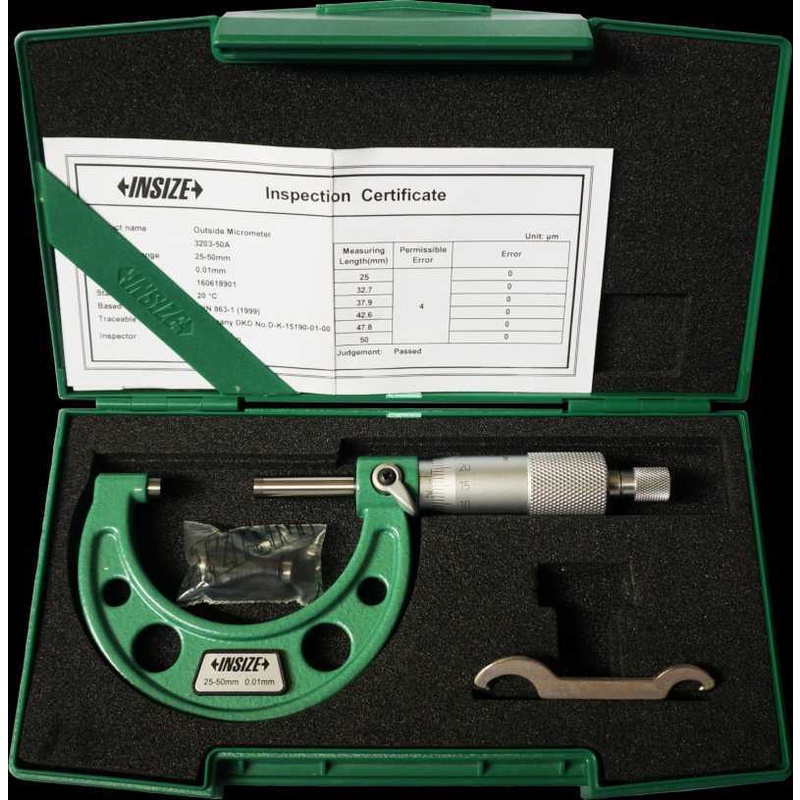 Jual Insize Outside Micrometer 3203-50A Original | Shopee Indonesia