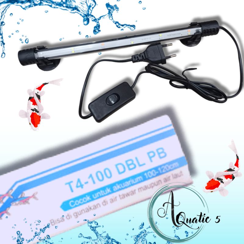 Jual Lampu Led Celup Aquarium ROSSTON T4100 DBL BIRU PUTIH 3X GANTI WARNA + PACKING PIPA ...