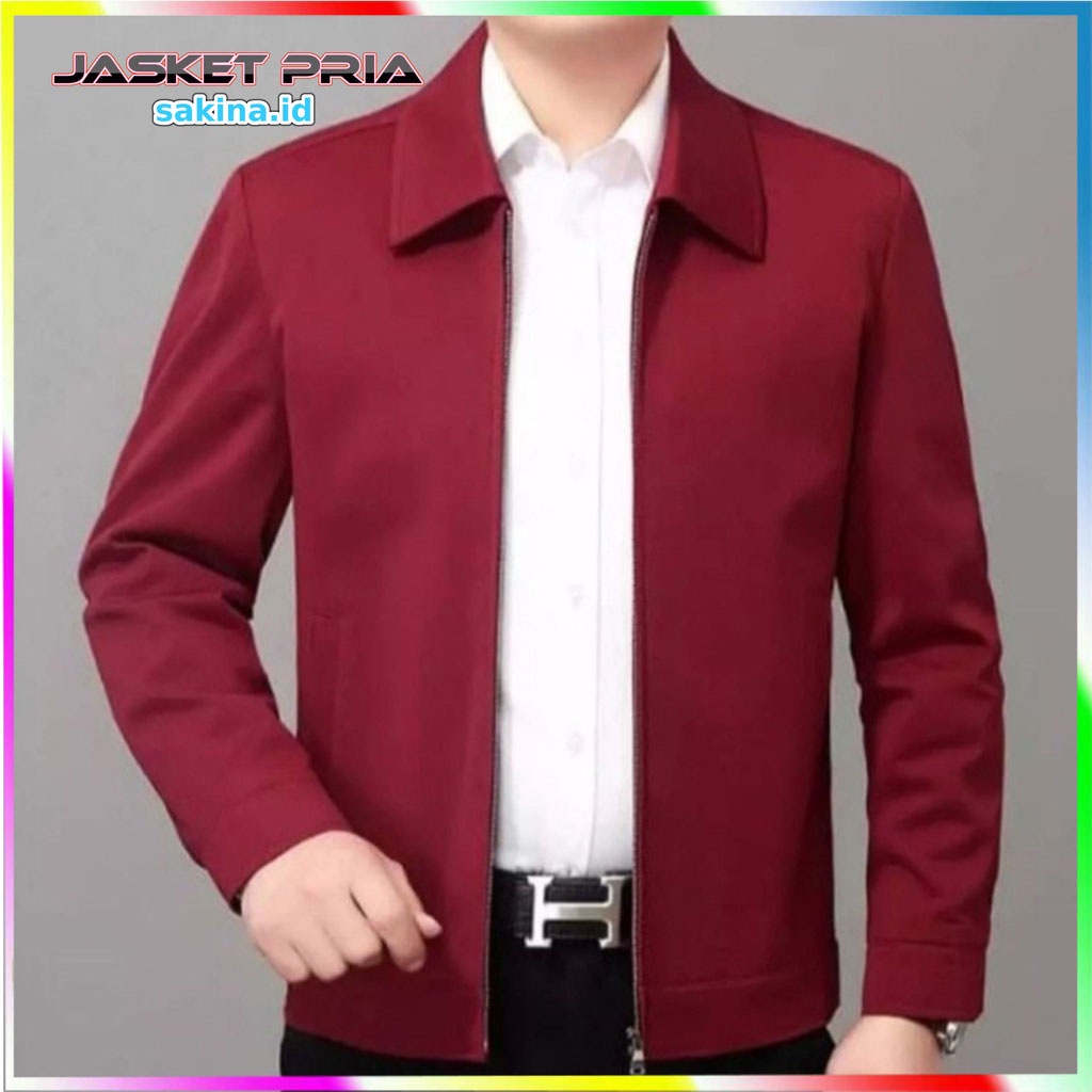 Jual Jaket Semi Jas Premium Jumbo Remaja Dewasa Variasi Satu Warna ...