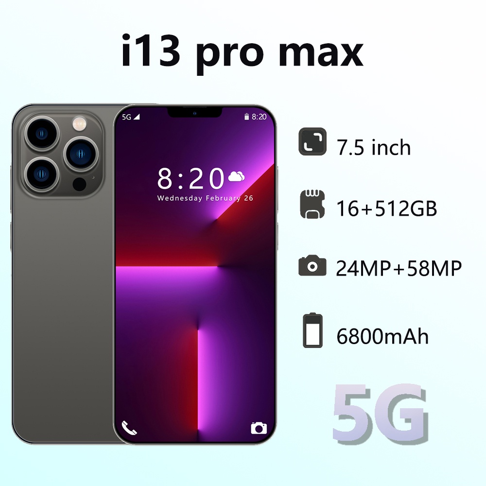 Jual [Produk Baru HP] i13 Pro max Smartphone Asli Android hp murah 7,5 ...