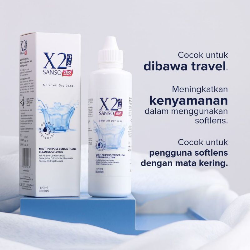 Jual Cairan Softlens X2 Sanso Bio 120ml / Air Soflen X2 Sanso bio 120ml ...