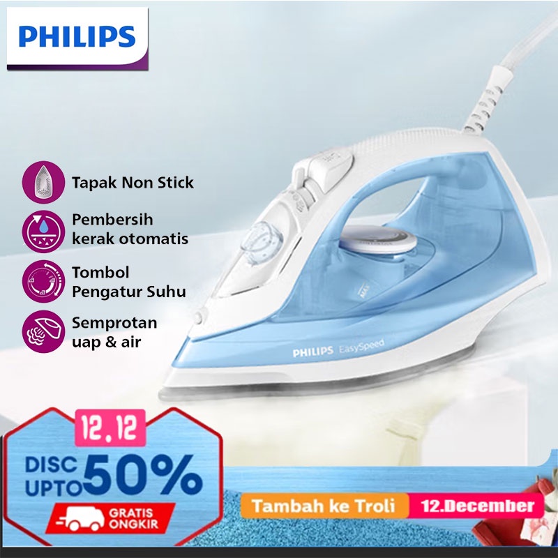 Jual AUUOUU Setrika Uap GC1418/35 Semburan Uap 4g/menit Tapak Non-Stick ...