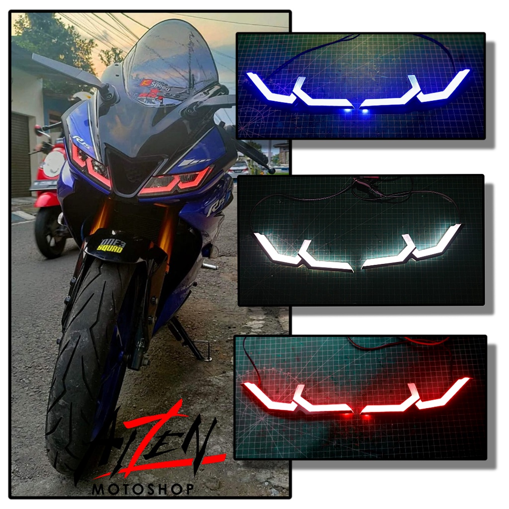 Jual Lampu DRL R15 v3 model BMW | Shopee Indonesia