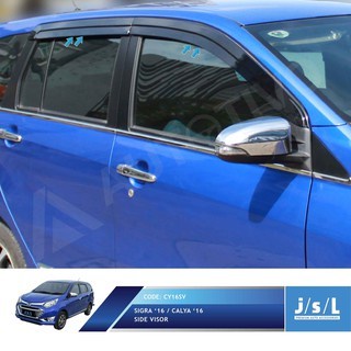 Jual Talang Air Daihatsu Sigra Side Visor Model Injection Black JSL | Shopee Indonesia