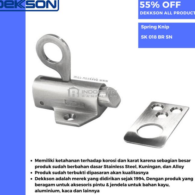 Jual Spring Knip Dekkson SK 018 BR SN / Grendel Jendela Dekkson SK 018 ...