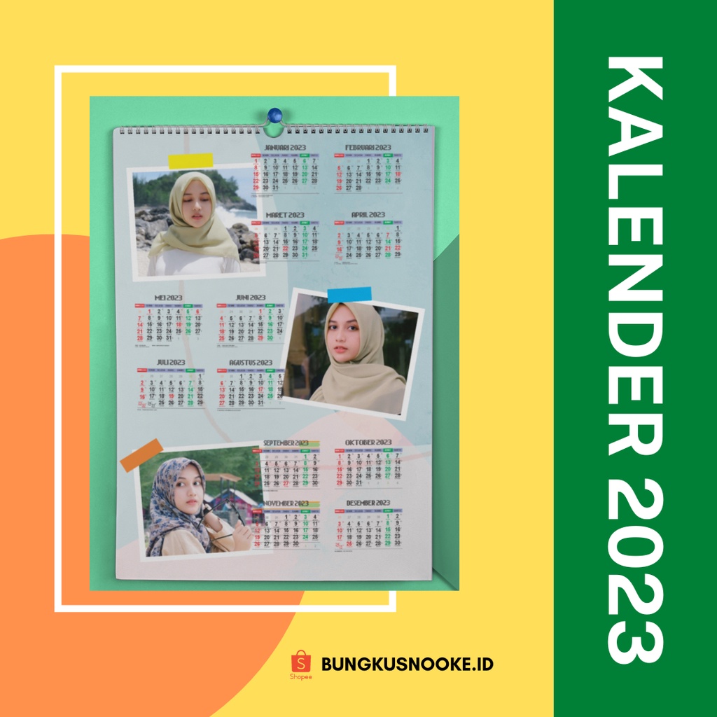 Jual KALENDER 2024 MURAH - Kalender Dinding Custum Foto Sendiri Tahun ...