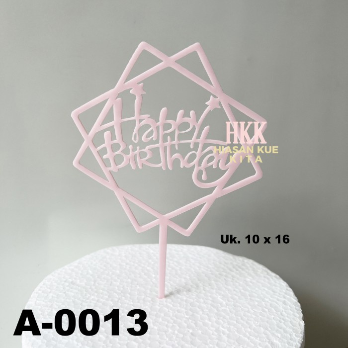 Jual Cake Topper Pudding Hiasan Tusukan Ulang Tahun Kue Akrilik ...