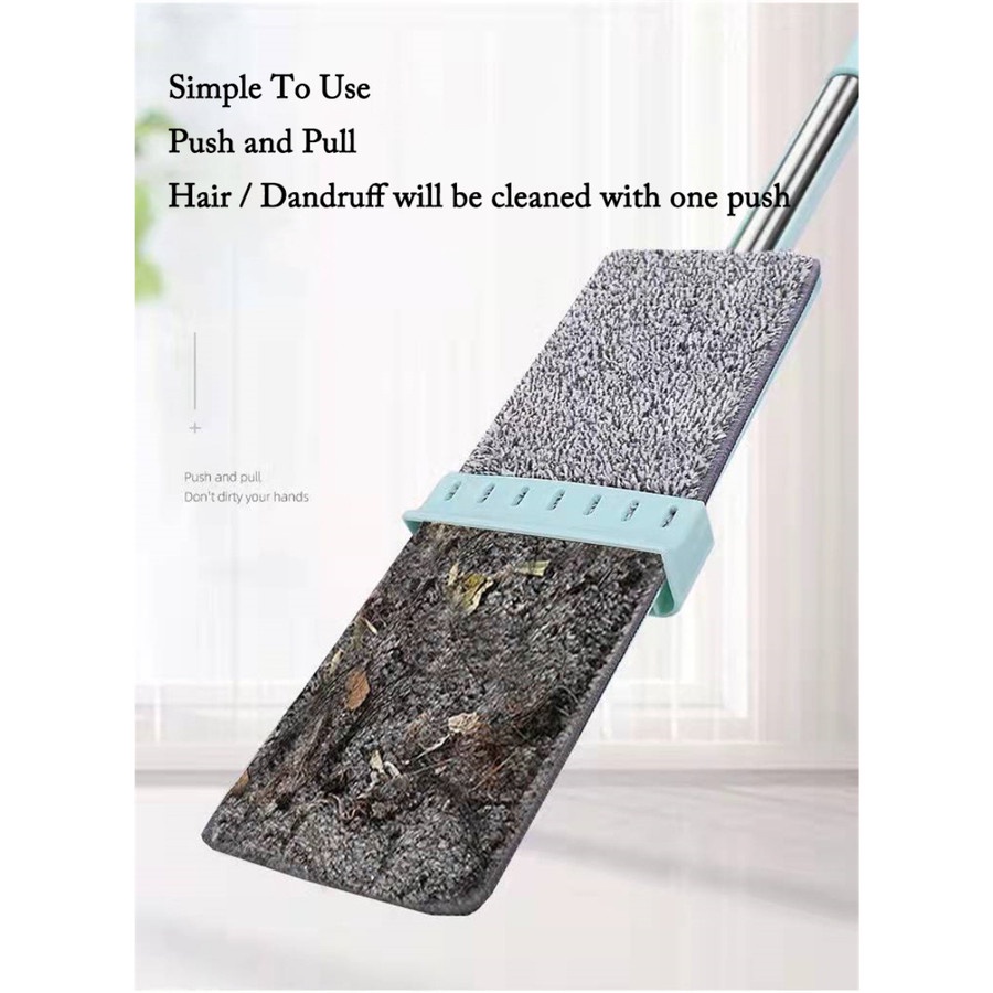Jual Alat Sapu Pel Lantai Tarik Praktis Microfiber Ultra Flat Mop ...
