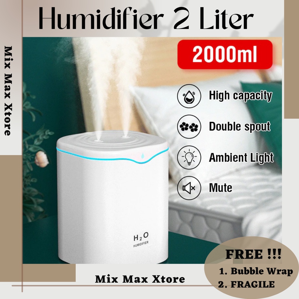 Jual Taffware Humidifier 2000ml Pelembab Udara Aromaterapi Aromatherapy ...