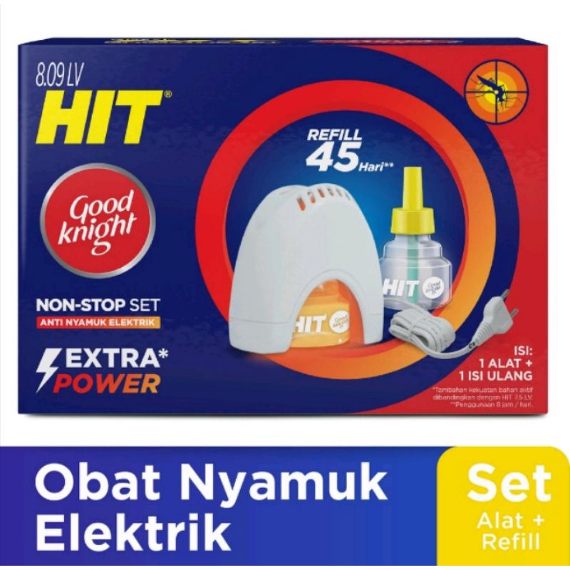 Jual HIT ELECTRIC GOOD KNIGHT NON STOP EKONOMIS SET Alat + Refill | Shopee Indonesia
