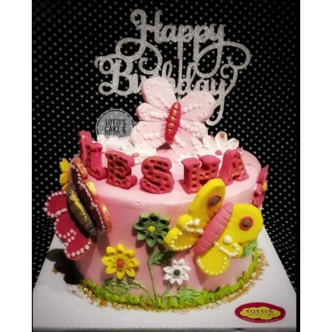 Jual Kue ulang tahun karakter kupu kupu Kue Enak BLACKFOREST Birthday Cake / Kue Ulang Tahun ...