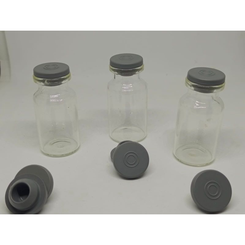 Jual BOTOL VIAL 10 ML || BOTOL KACA +TUTUP KARET || NEW | Shopee Indonesia