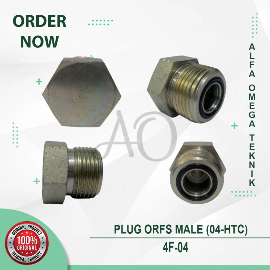 Jual PLUG FITTING HTC 1/4 INCH ORFS NEPEL CAP SELANG HIDROLIK 1/4 INCI | Shopee Indonesia