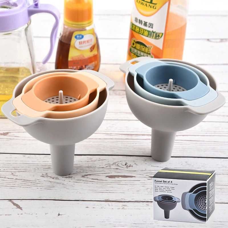 Jual SET CORONG DAPUR PLASTIK 3 UKURAN MULTIFUNGSI FUNNEL + FILTER ...