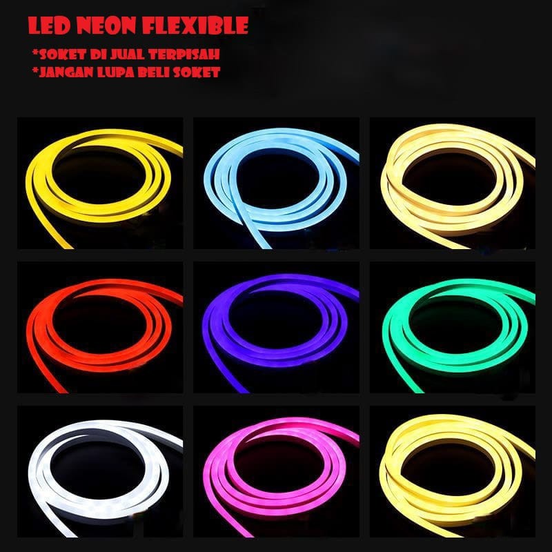 Jual Paket Lampu LED Neon Flex Ledf 1m - 5 m AC 220V Lengkap Tinggal ...