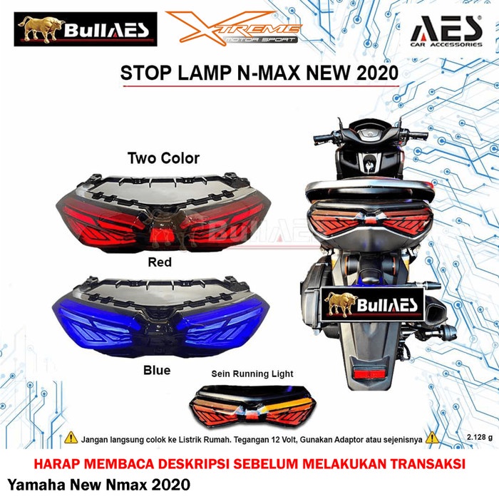 Jual Stop Lamp Stoplamp Bullaes Yamaha New Nmax 2020 3In1 #Original ...