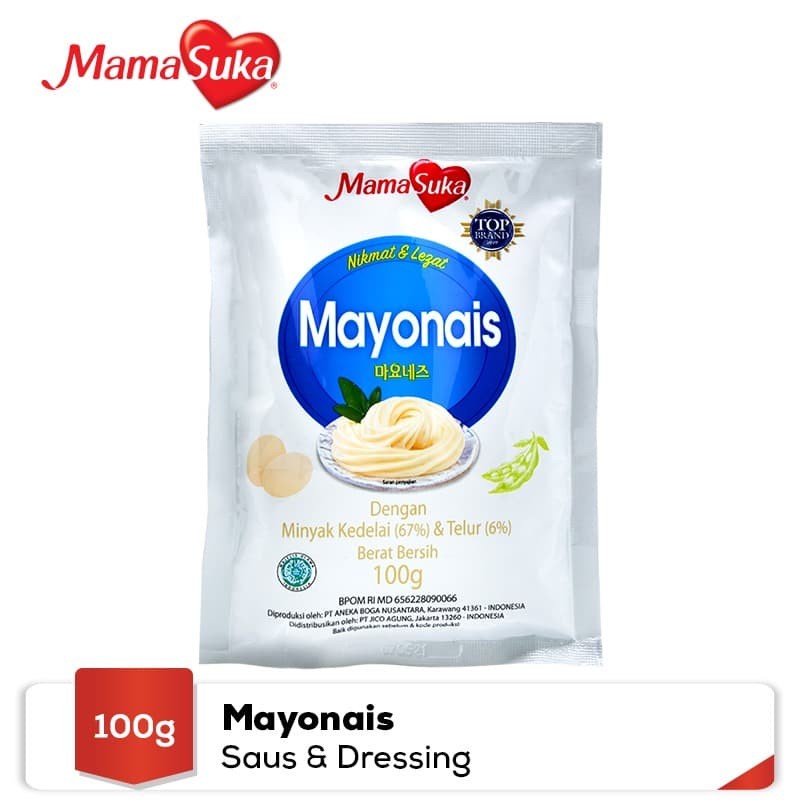 Jual Mamasuka Mayonais Salad Dressing / Saus Mayonnaise Sachet 100 gr ...