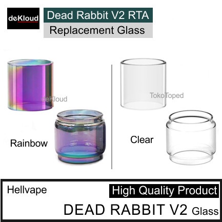 Jual DEAD RABBIT RTA V2 Replacement Glass | kaca tabung pyrex tank ...