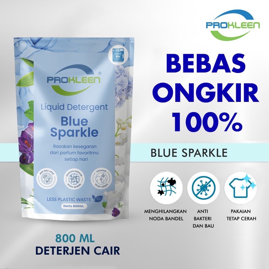 Jual Detergen Cair Laundry PREMIUM Liquid Detergent PROKLEEN 1000mL ...