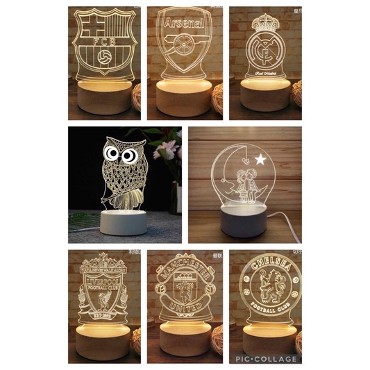 Jual LAMPU HIAS/LAMPU TIDUR /LAMPU MEJA LED MOTIF AKLIRIK yg di GRAFIR ...