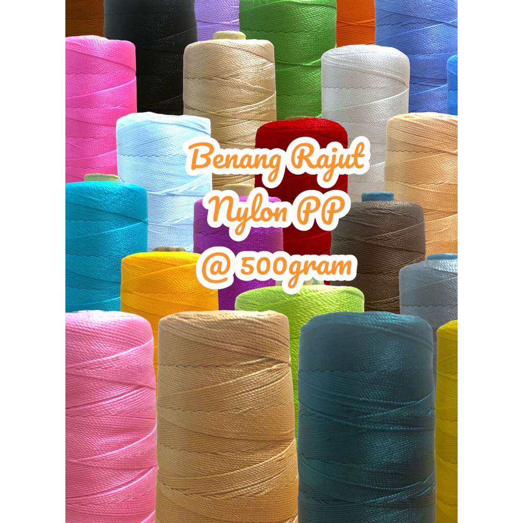 Jual Benang Rajut Nilon PP/Prolene / @500 Gram/± 700 mtr | Shopee Indonesia