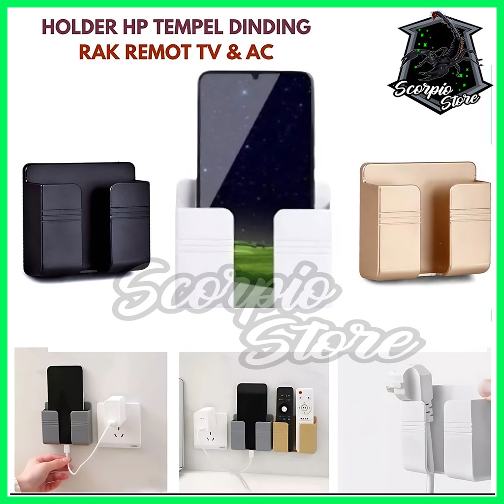 Jual HOLDER HP TEMPEL DINDING / TEMPAT REMOTE AC HOLDER REMOT TV TEMPEL ...