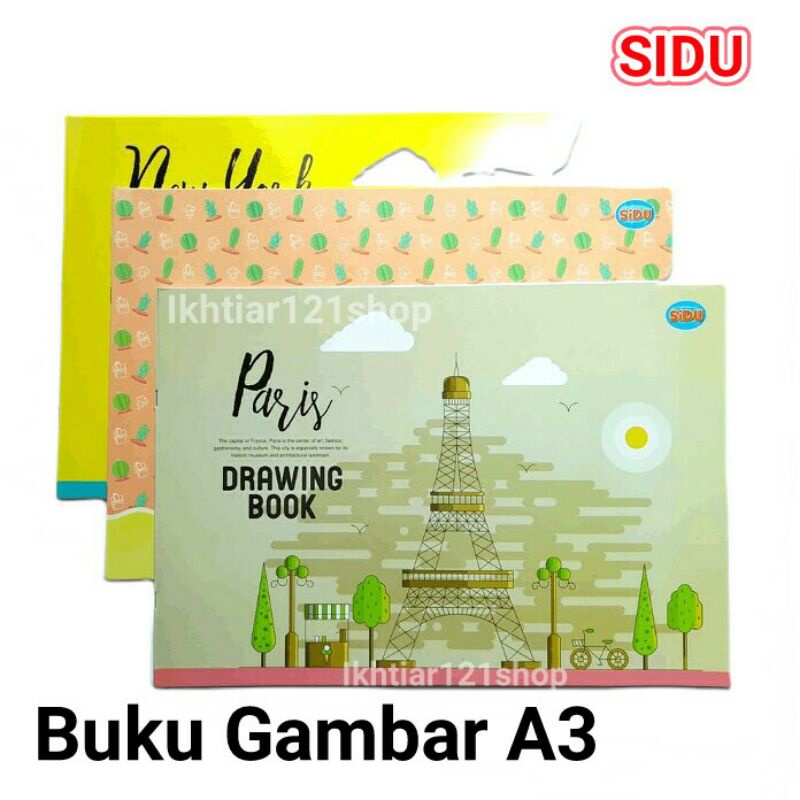 Jual Buku Gambar A3 SIDU/Drawing Book Ukuran A3 Per Pcs Motif Cover ...
