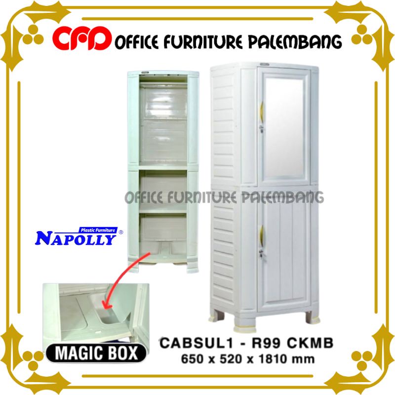 Jual (cargo) lemari pakaian napolly CABSUL 1 R99 CKMB lemari baju ...