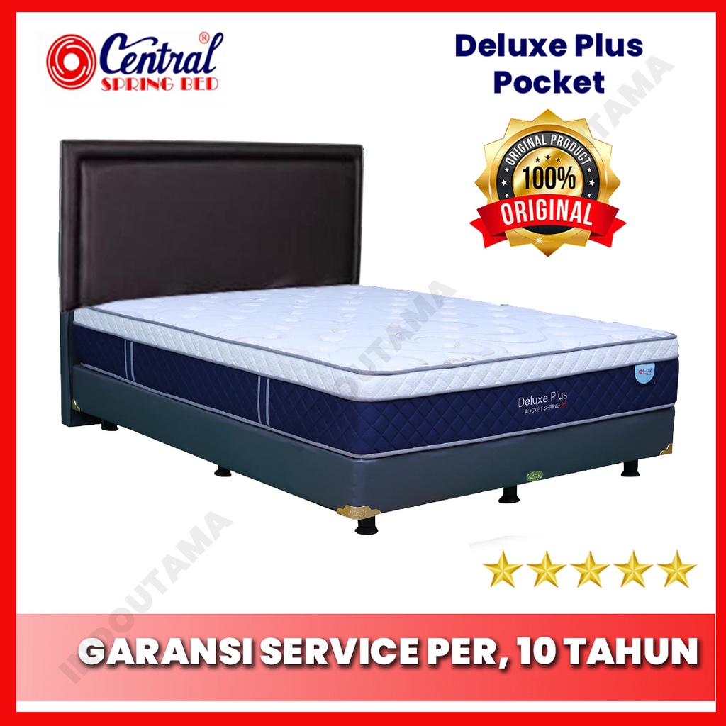 Jual KASUR SPRINGBED CENTRAL DELUXE PLUS POCKET 160X200 | Shopee Indonesia