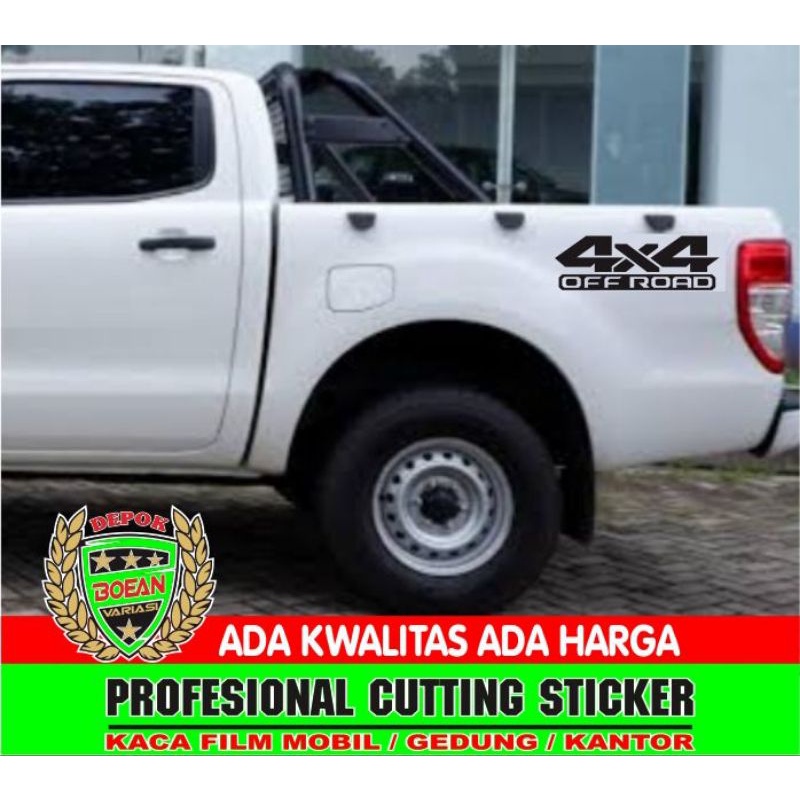 Jual Cutting sticker 4x4 off road jeep navara strada hilux triton ...
