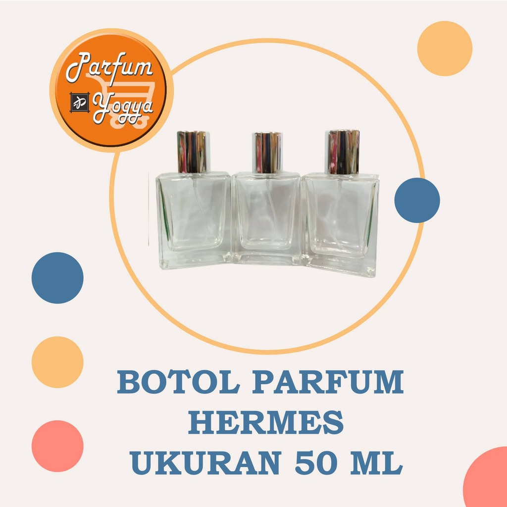 Jual BOTOL PARFUM SPRAY DRAT HRMES 50 ML | BOTOL KACA | Shopee Indonesia