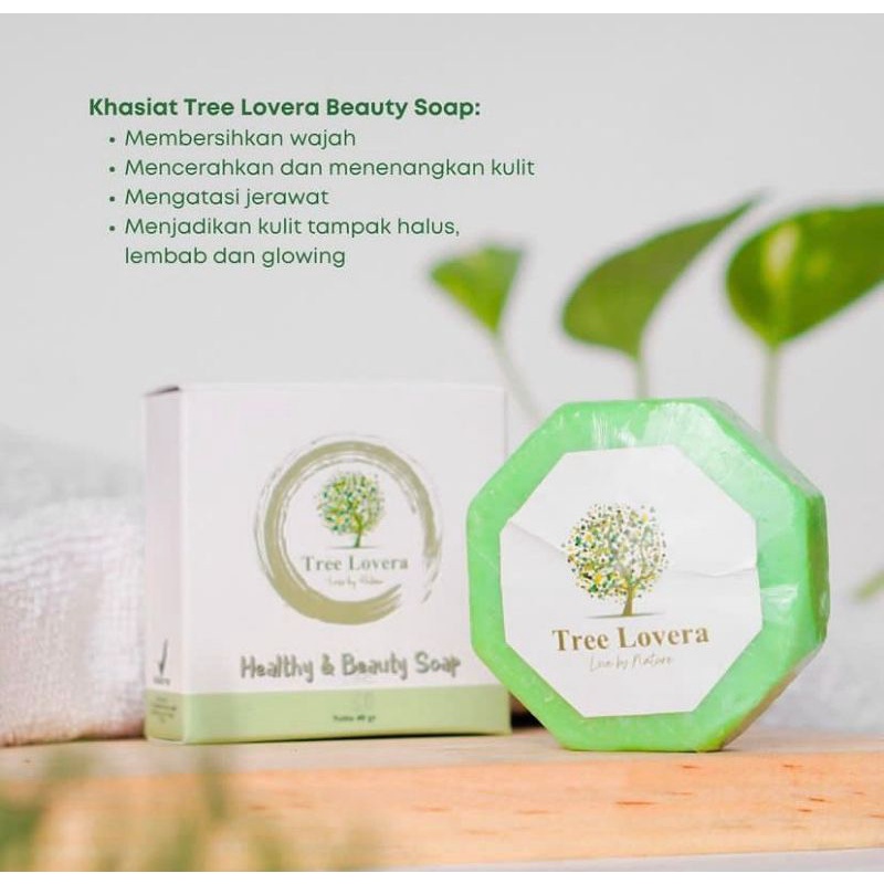 Jual TREE LOVERA (beauty soap/sabun wajah/acne/whitening) BPOM, HALAL ...