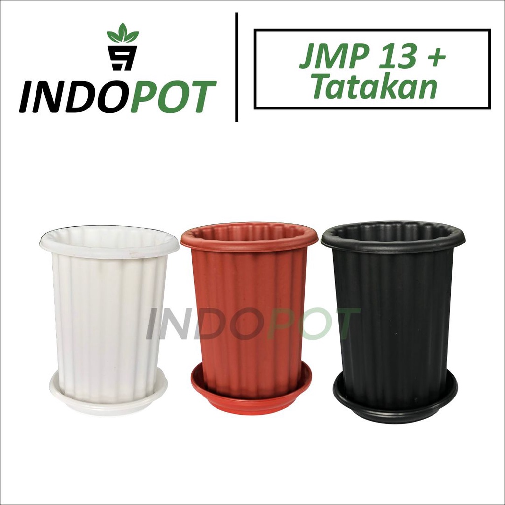 Jual Paket Pot Tinggi JMP 13 + Alas Tatakan 17 Pot Bunga Tanaman Tinggi ...