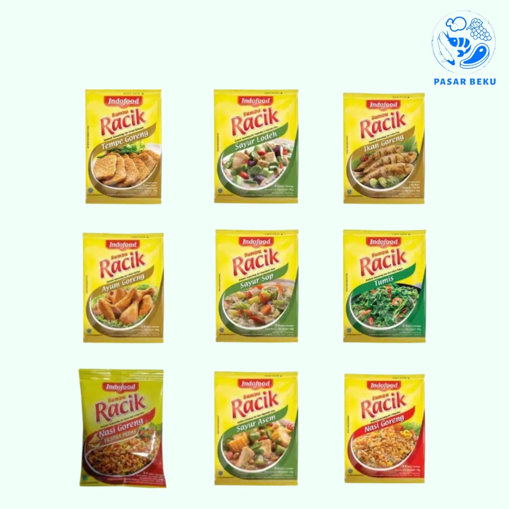 Jual Bumbu Masak Instan Racik Indofood All Varian Bumbu Dapur Pasar ...