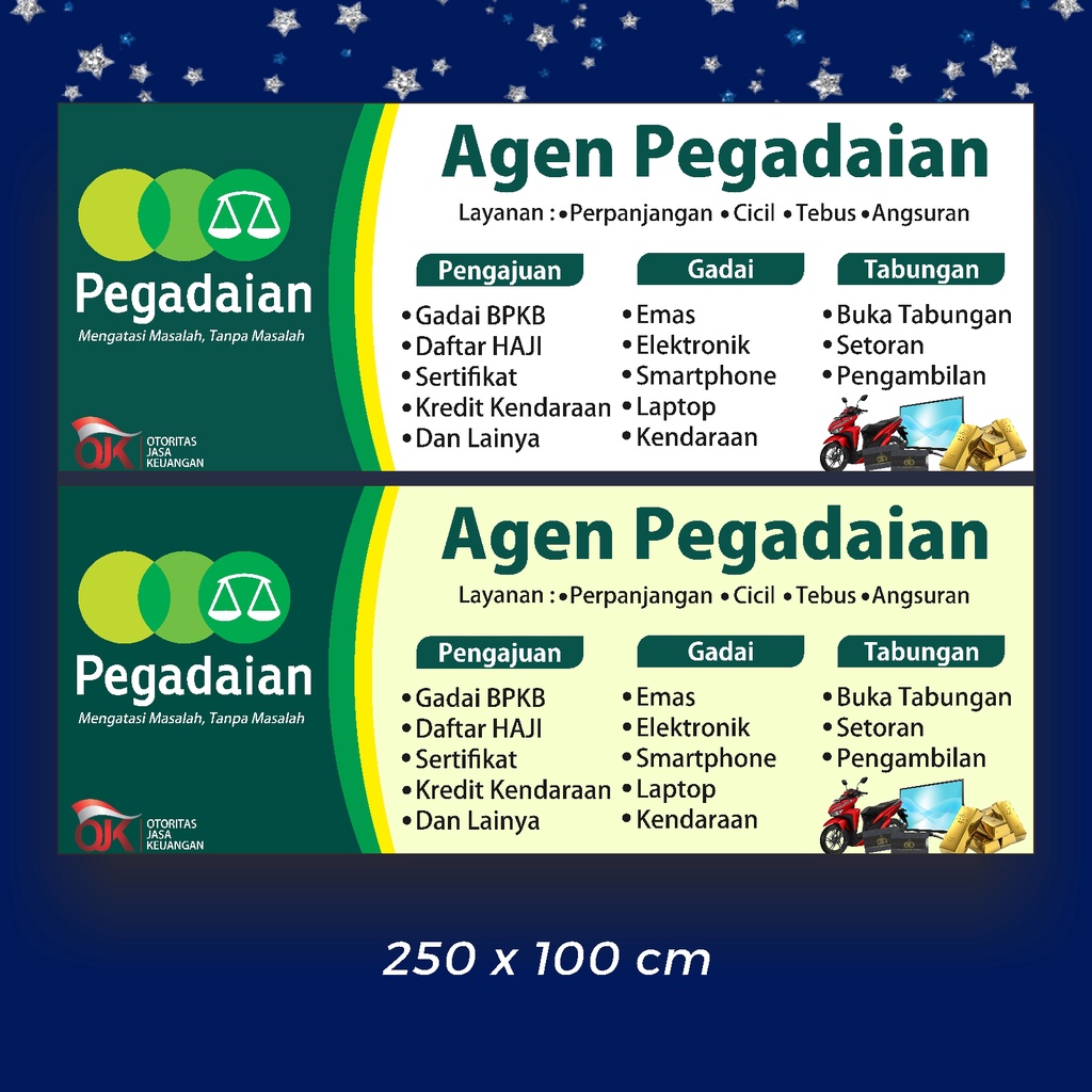 Jual Spanduk / Banner Agen Pegadaian | Shopee Indonesia