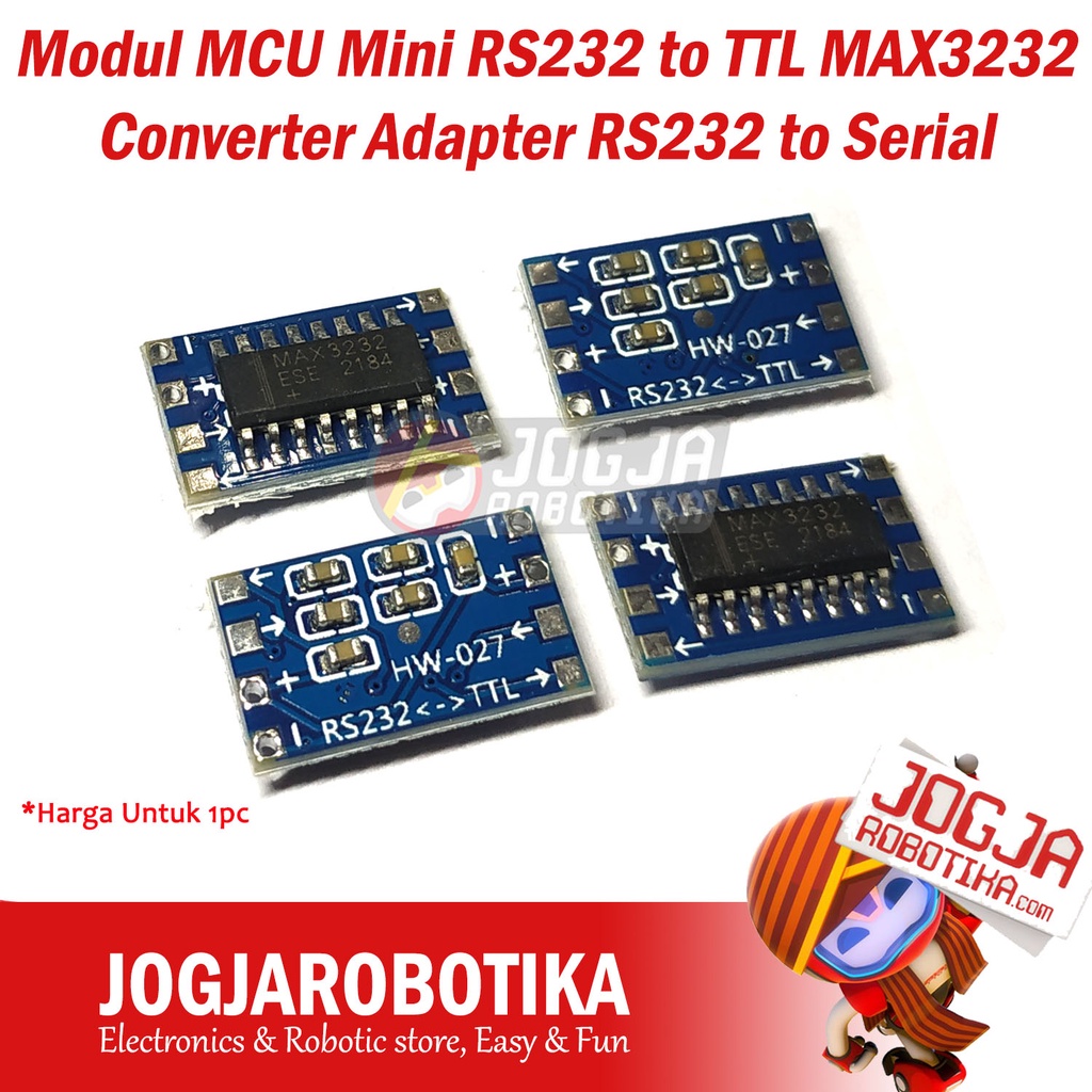 Jual Modul MCU Mini RS232 to TTL MAX3232 Converter Adapter RS232 to ...