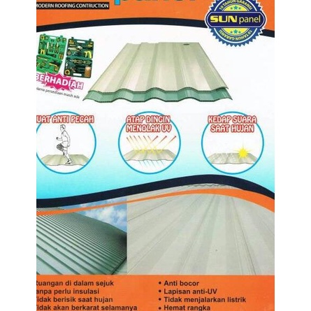 Jual Atap Polyvinyl - SUN PANEL untuk Pabrik dan Gudang Anda!! - Biru ...