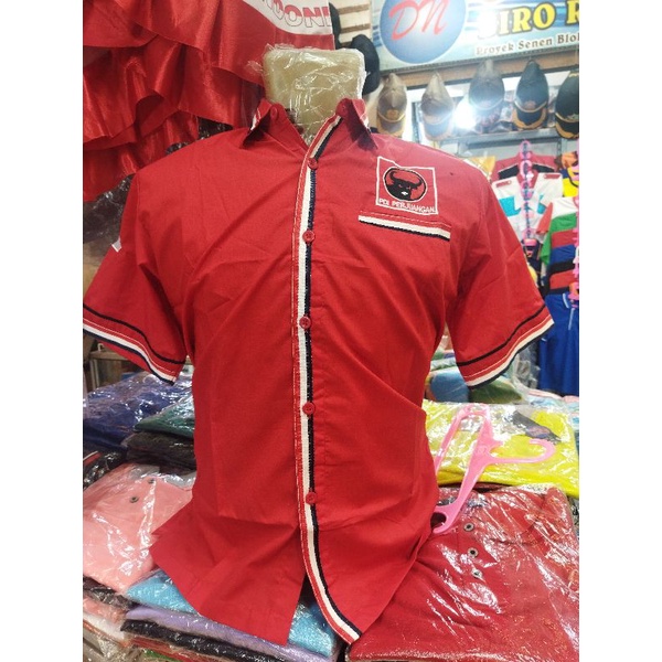 Jual kemeja partai PDI, Baju partai PDI | Shopee Indonesia