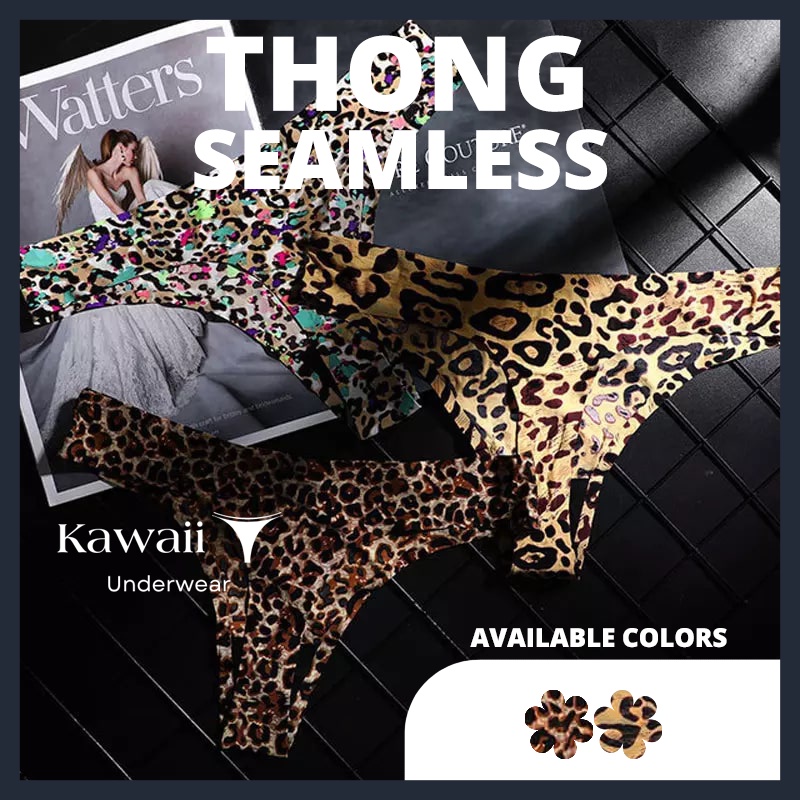 Jual KAWAII - Seamless Thong (Print Leopard & Macan Pattern) - Sexy ...